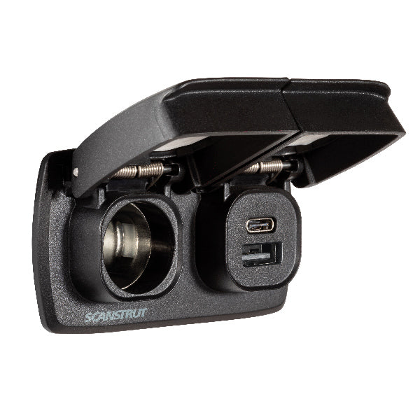 Scanstrut Flip Pro Duo - USB-A/C & 12V eluttag – Gearcraft Depot